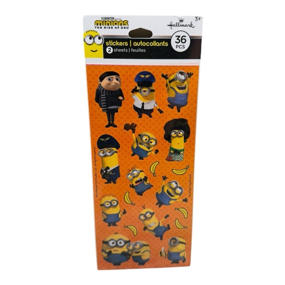 Hallmark | Other | Hallmark Stickers Minions The Rise Of Gru 2 Sheets ...